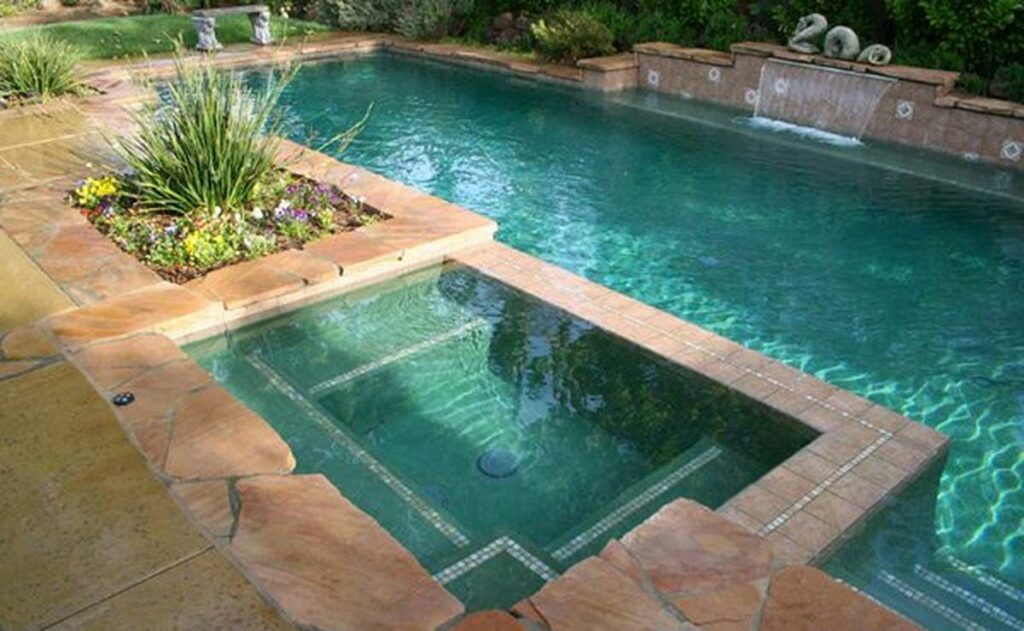 15 Fabulous Ideas for Swimming Pools with Spas - Archeworks