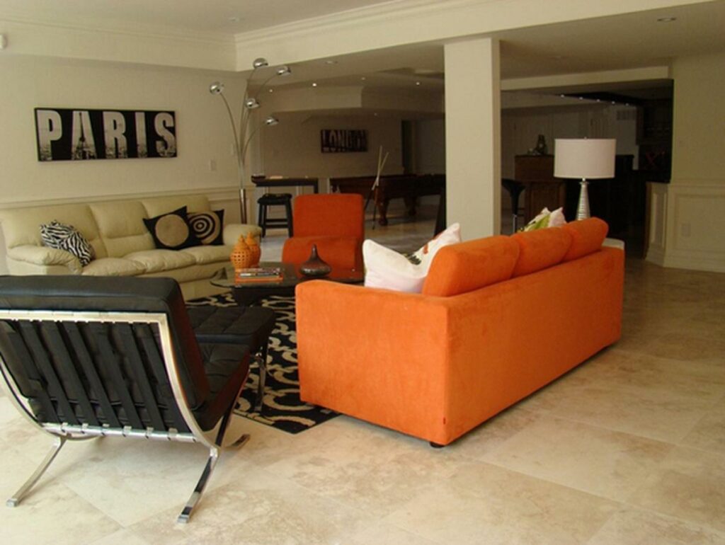 23 Fruity Orange Sofa Ideas for a Fascinating Living Room - Archeworks