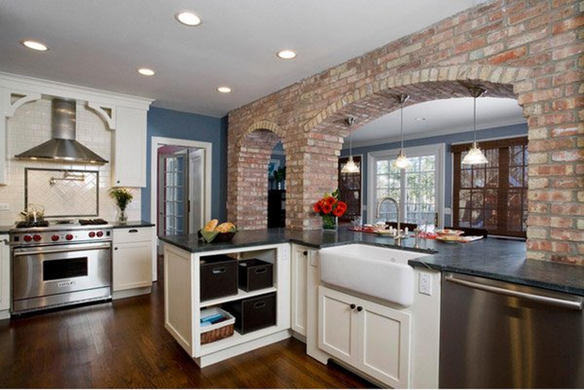 15 Charming Brick Kitchen Ideas - Archeworks