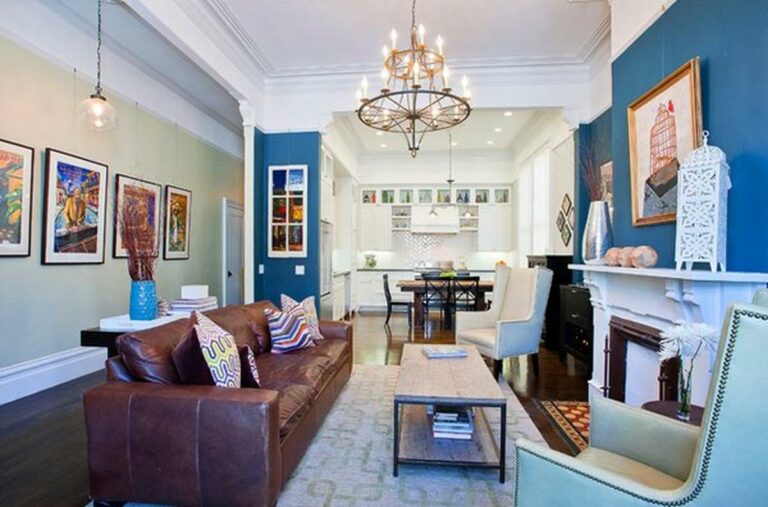 15 Sophisticated Brown and Blue Living Room Combos - Archeworks