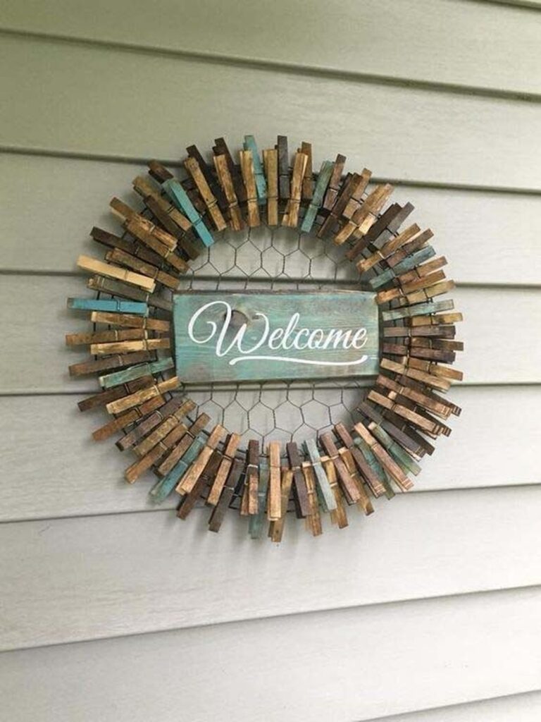 51 Charming DIY Clothespin Wreath Ideas You'll Love to Create - Archeworks