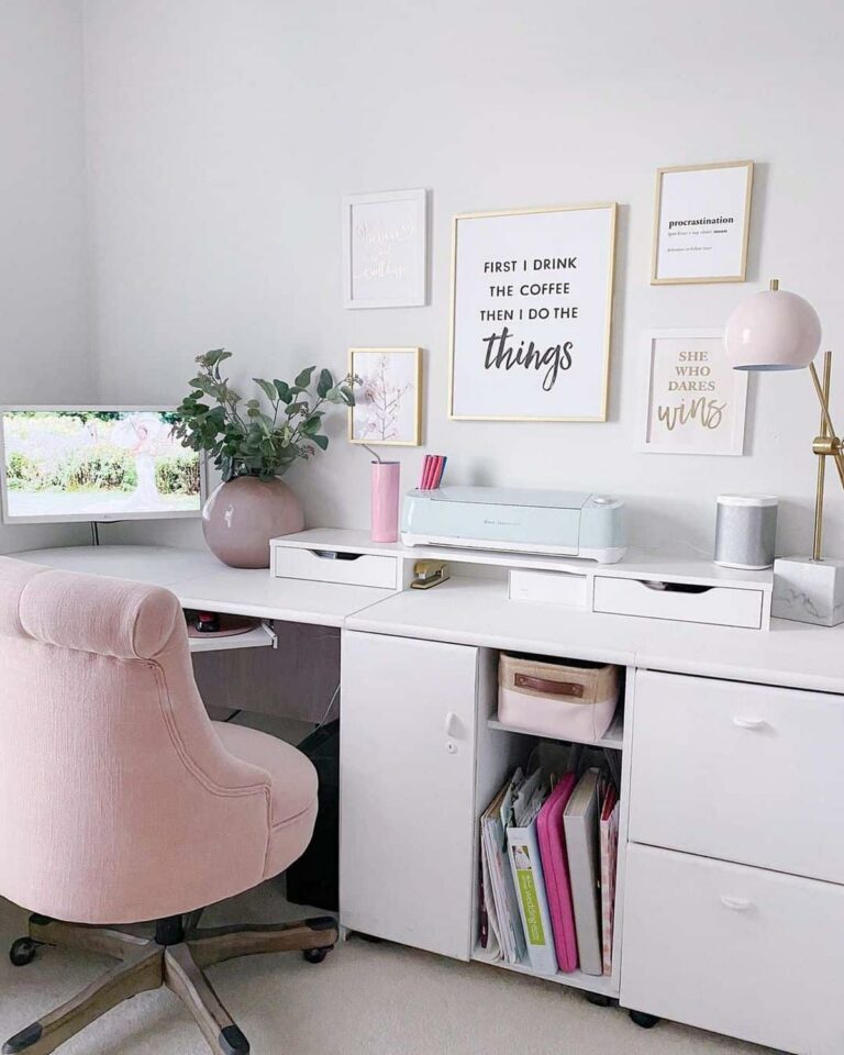 12 Charming Pink Office Ideas to Brighten Your Workspace - Archeworks