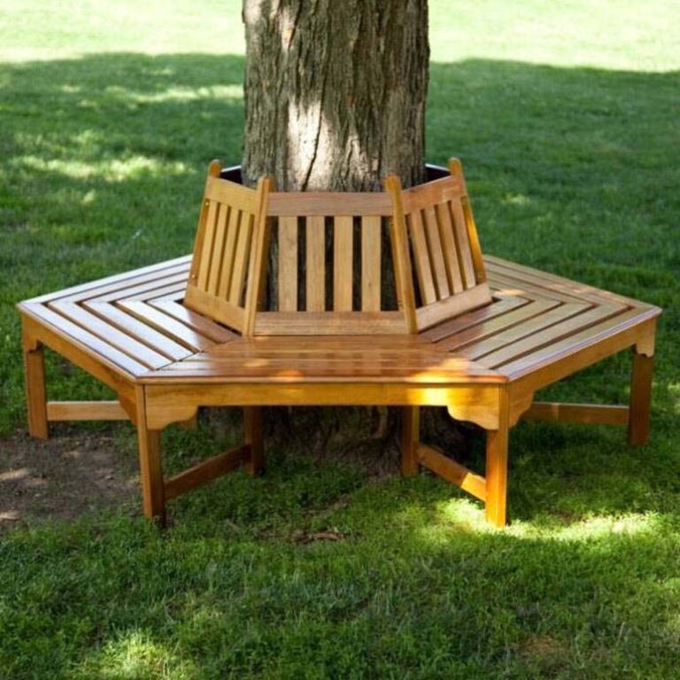 54 Beautiful Bench Around Tree Ideas to Transform Your Garden - Archeworks