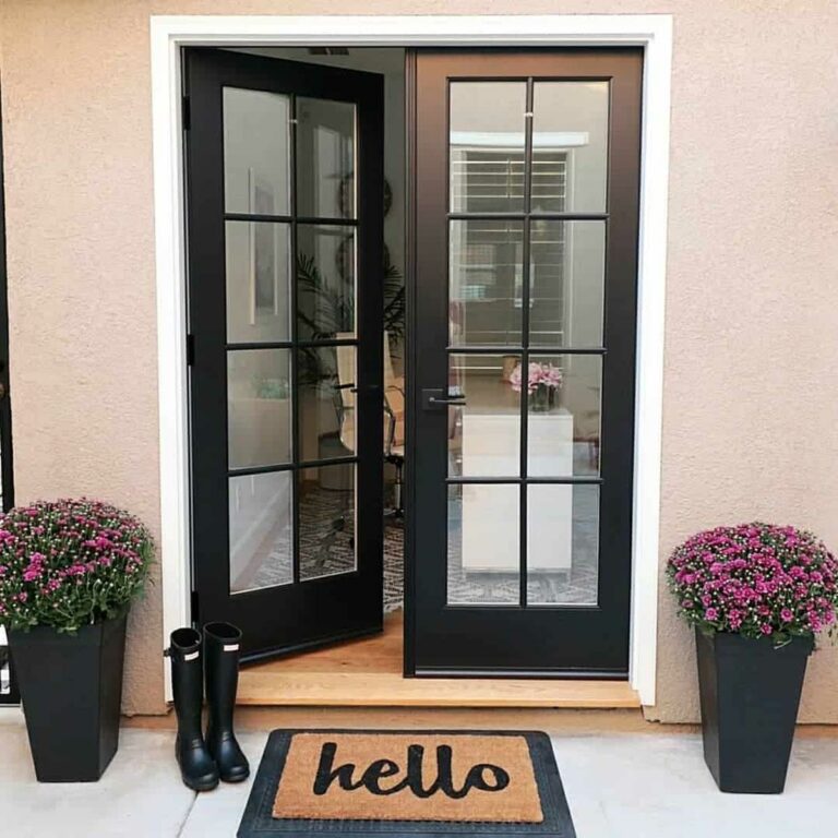 17 Stunning Black Double Front Doors That Welcome You Home - Archeworks