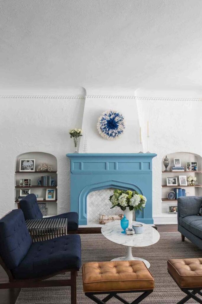 28 Stunning Painted Fireplace Ideas to Transform Your Space - Archeworks