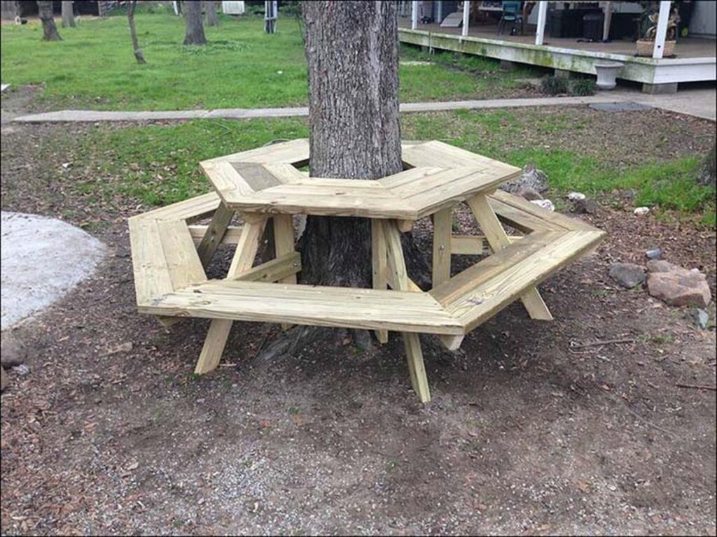 54 Beautiful Bench Around Tree Ideas to Transform Your Garden - Archeworks