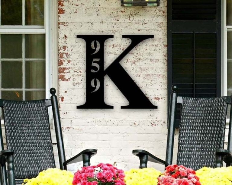 64 Beautiful House Number Ideas to Elevate Your Entrance - Archeworks