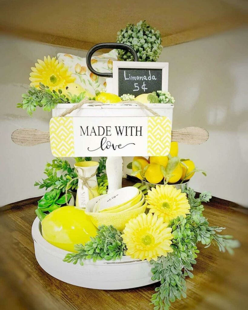 28 Charming Tiered Tray Decor Ideas to Spruce Up Your Home - Archeworks