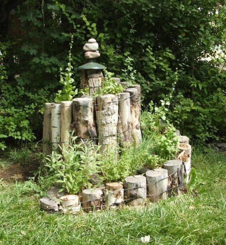 26 Magical DIY Wood Log Ideas to Transform Your Garden Today - Archeworks