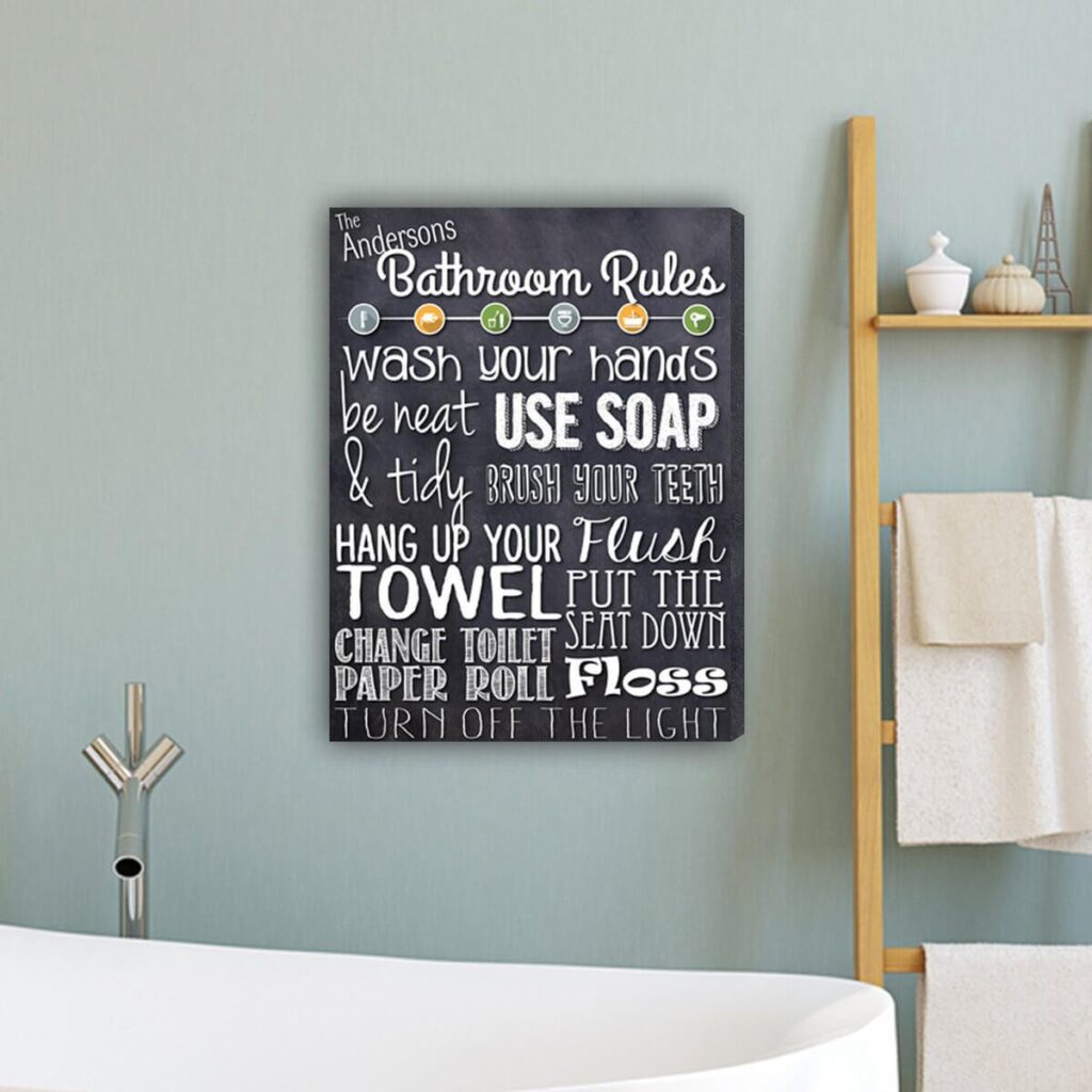 41 Adorable Bathroom Sign Ideas for Your Charming Home Space - Archeworks