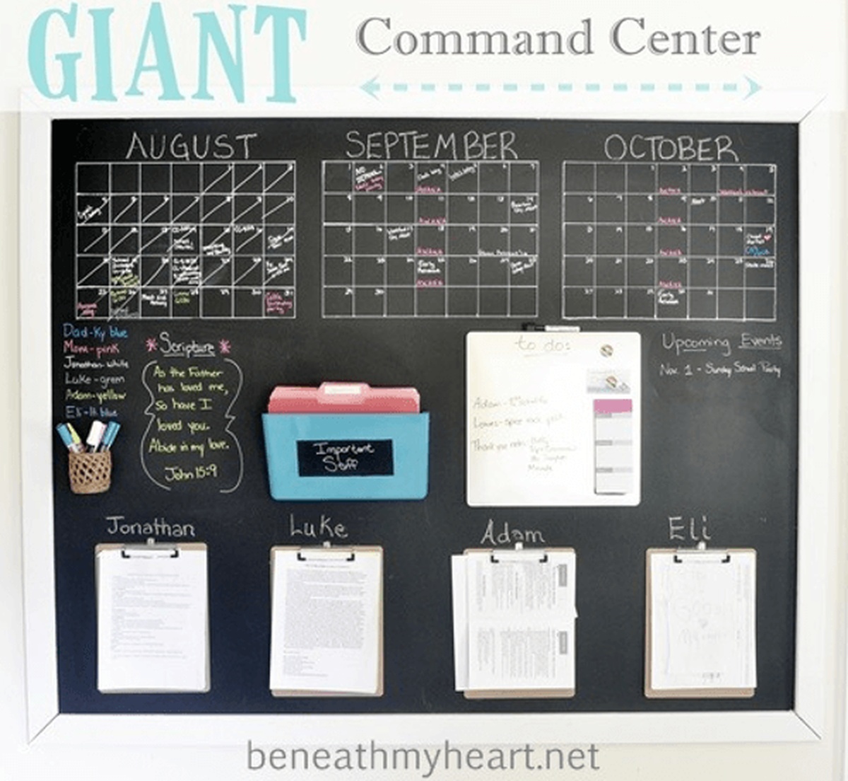 20 Command Center Ideas to Organize Your Day - Archeworks