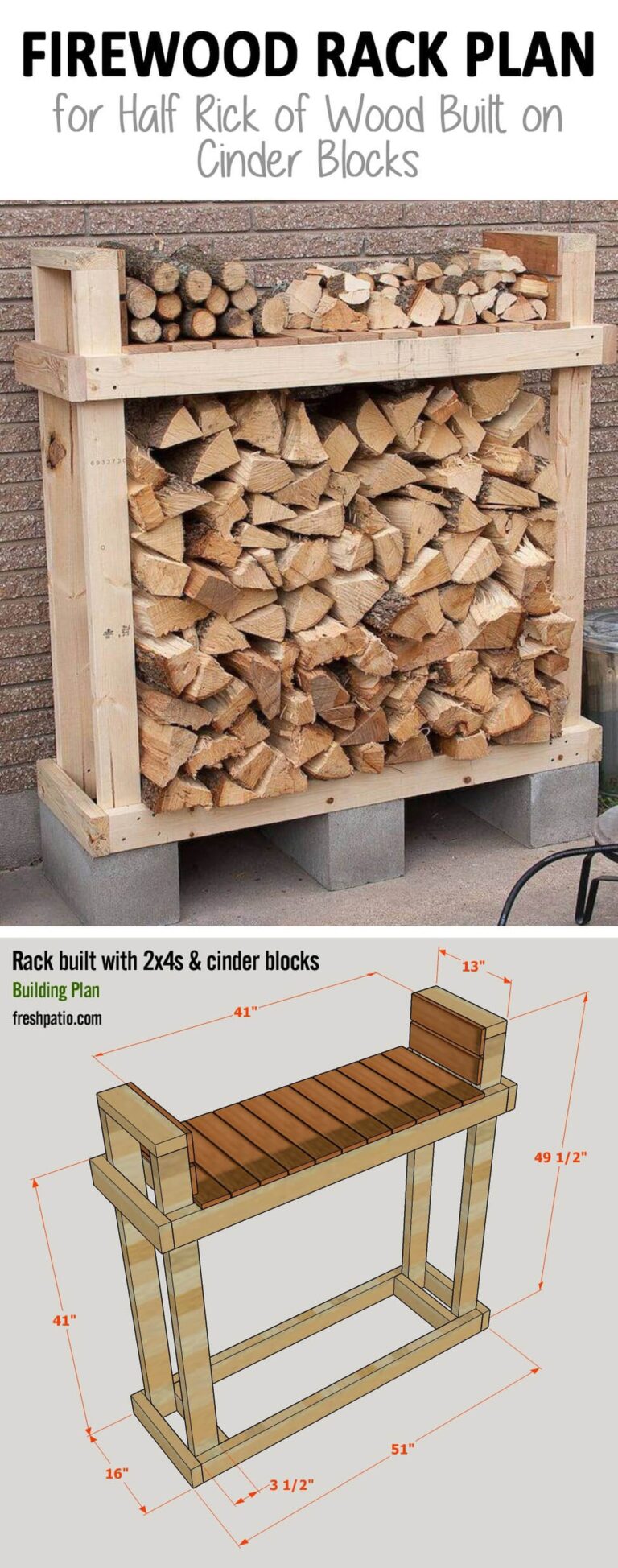 16 Clever DIY Outdoor Firewood Rack Ideas for Cozy - Archeworks