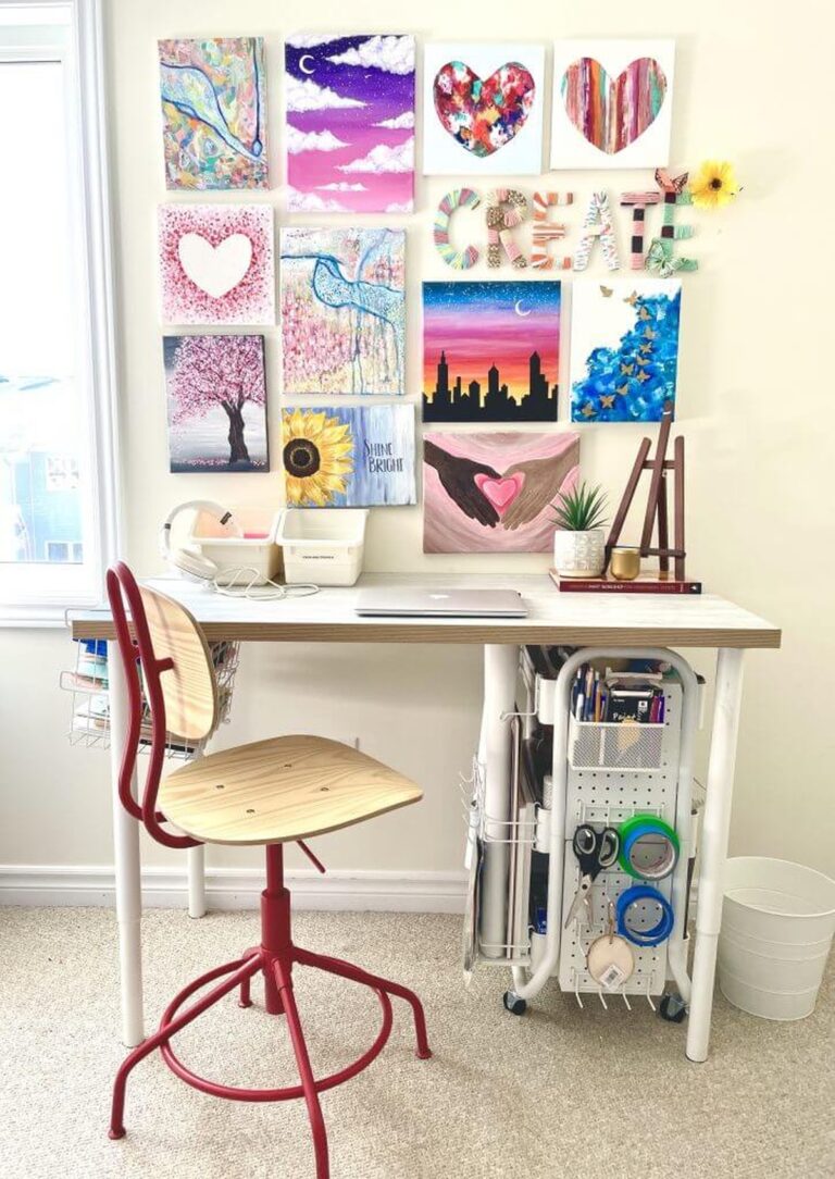25 Craft Table Ideas for Creative Spaces - Archeworks
