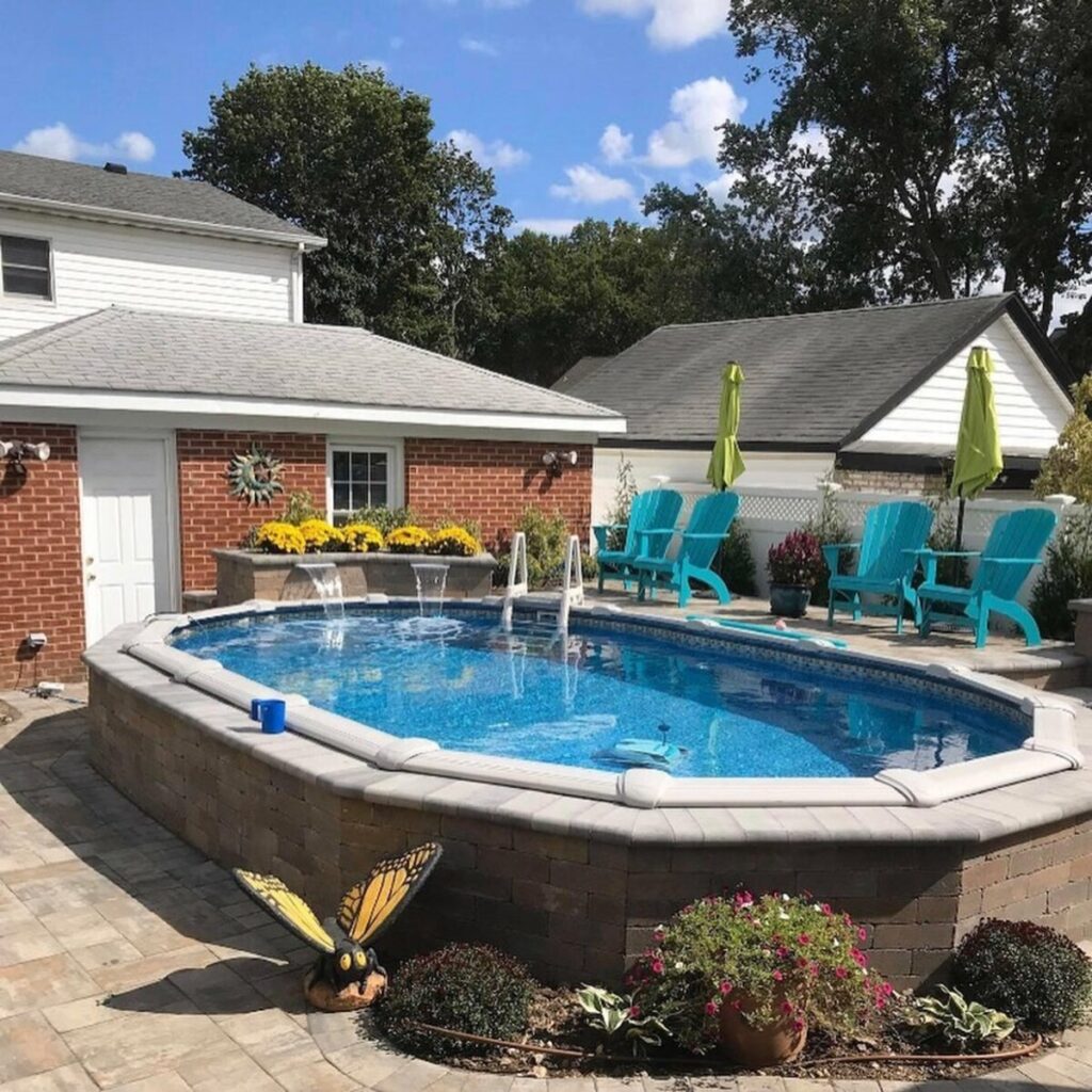 20 Gorgeous Landscaping Ideas to Elevate Your Above-Ground Pool ...