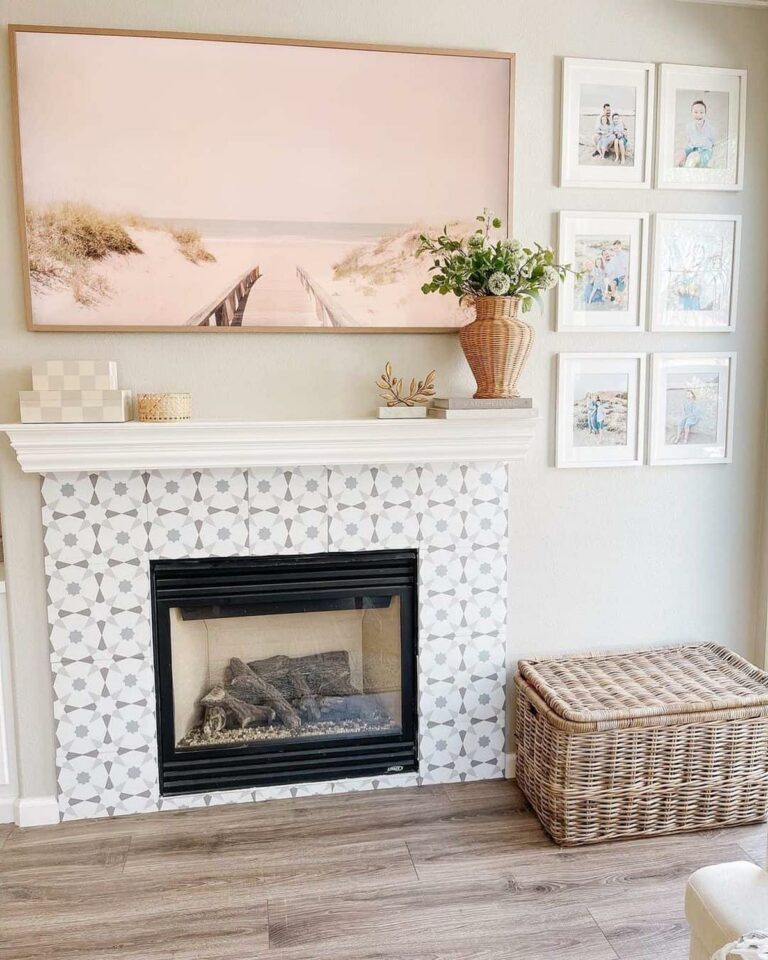 33 Eye-Catching Fireplace Tile Patterns for Cozy Evenings - Archeworks