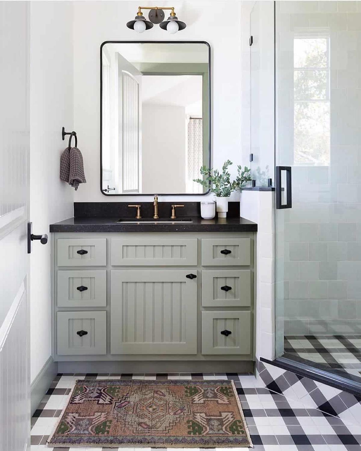 18 Fresh Green Vanity Ideas to Refresh Bathrooms - Archeworks