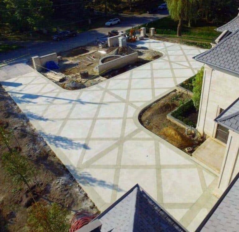 25 Stunning Concrete Driveway Ideas for Your Modern Home - Archeworks