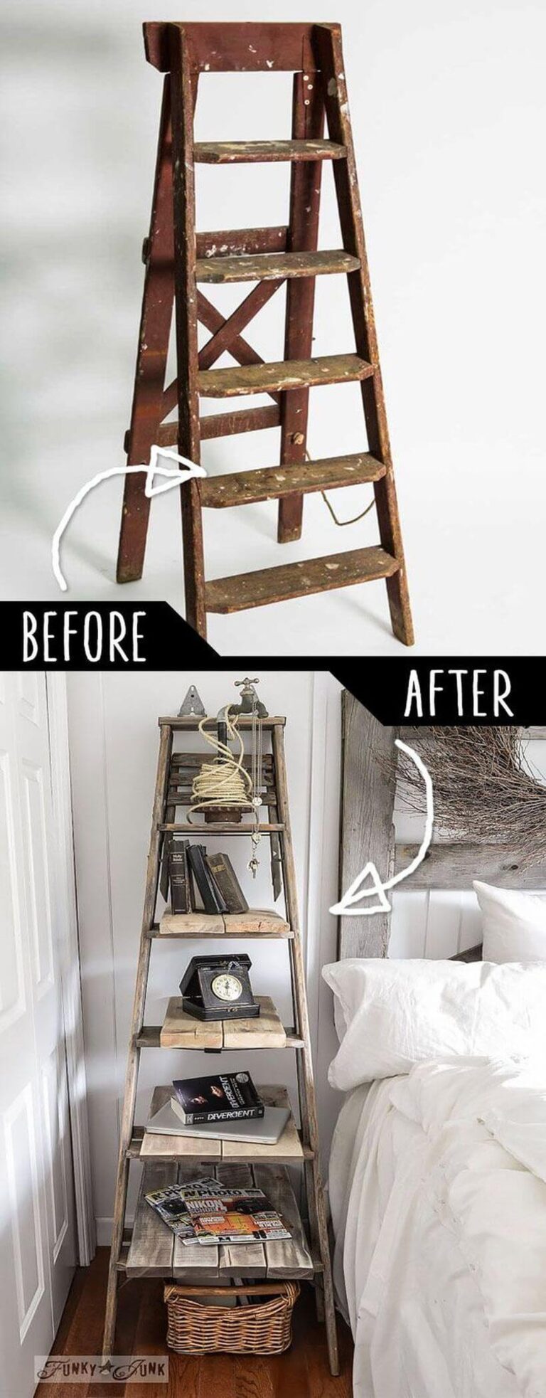 36 Brilliant DIY Ideas to Give Your Old Ladders New Life - Archeworks