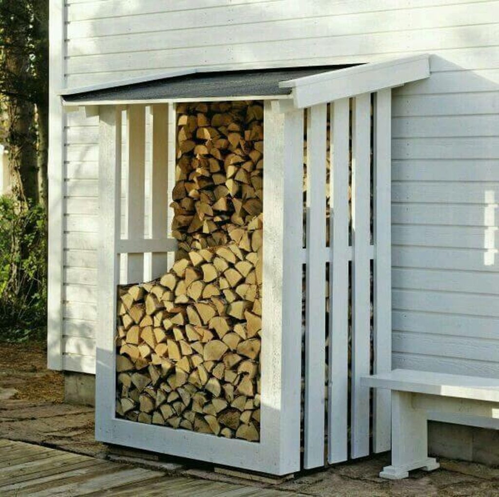 16 Clever DIY Outdoor Firewood Rack Ideas for Cozy - Archeworks