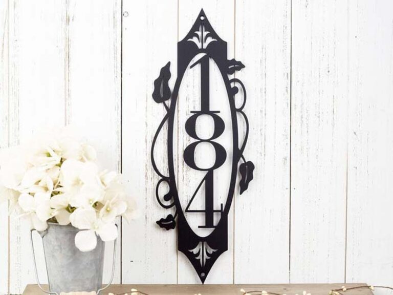 64 Beautiful House Number Ideas to Elevate Your Entrance - Archeworks