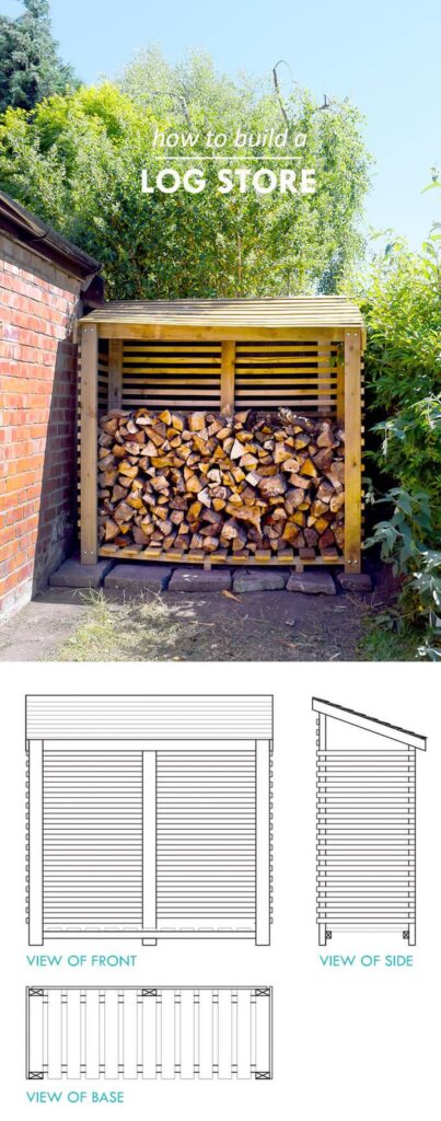 16 Clever DIY Outdoor Firewood Rack Ideas for Cozy - Archeworks