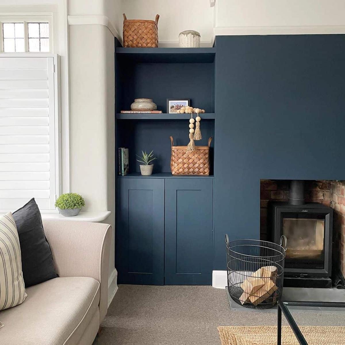15 Beautiful Blue and White Living Rooms That Feel Coastal Fresh ...