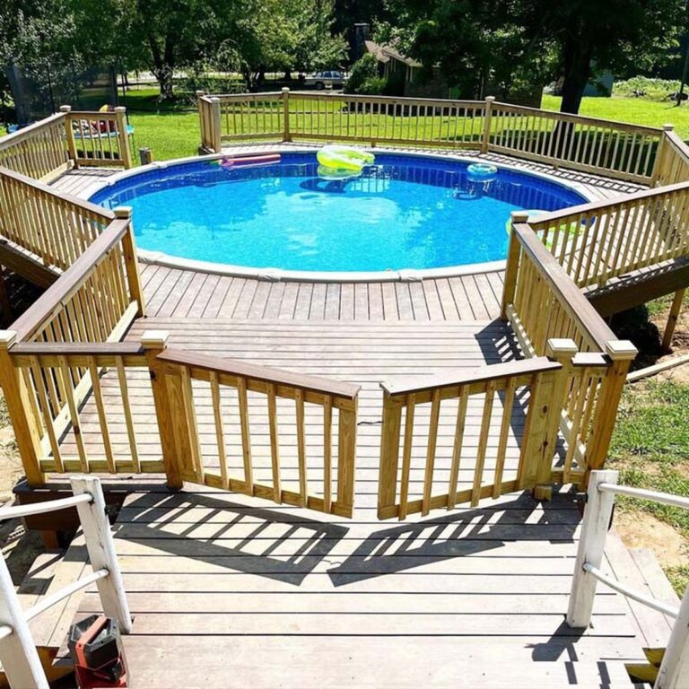 43 Stunning Above Ground Pool & Deck Ideas for Your Backyard - Archeworks