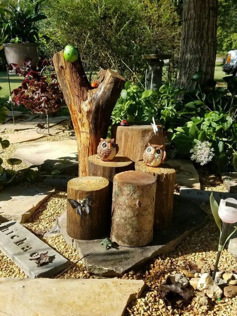 26 Magical DIY Wood Log Ideas to Transform Your Garden Today - Archeworks