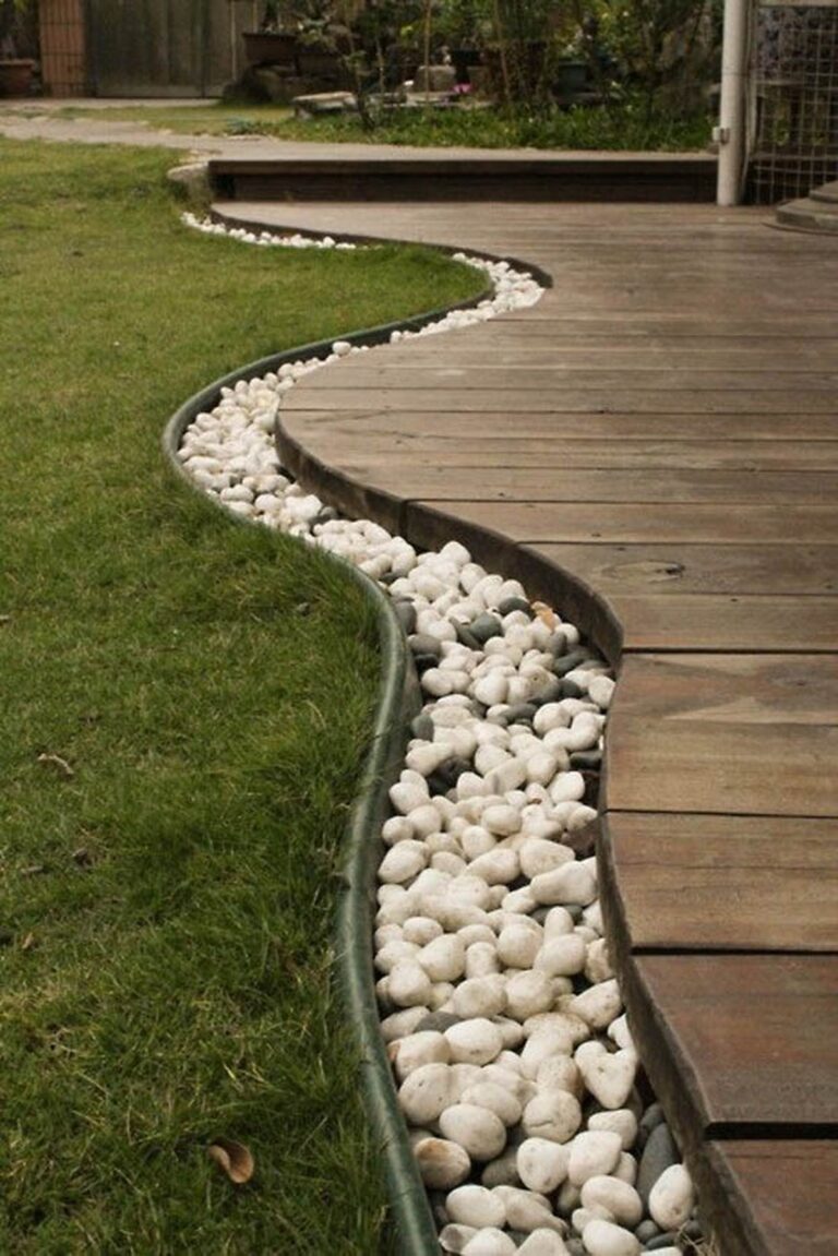 25 Charming Rock and Pebble Garden Edging Ideas You'll Love - Archeworks