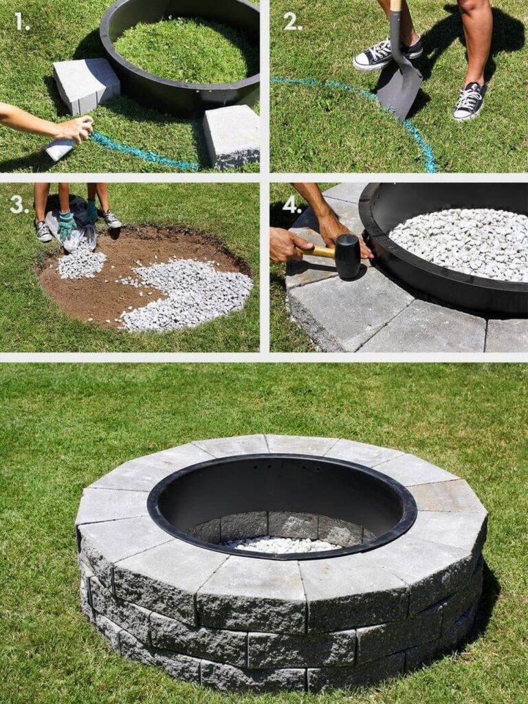 27 Breathtaking DIY Fire Pit Ideas for Magical Backyar - Archeworks
