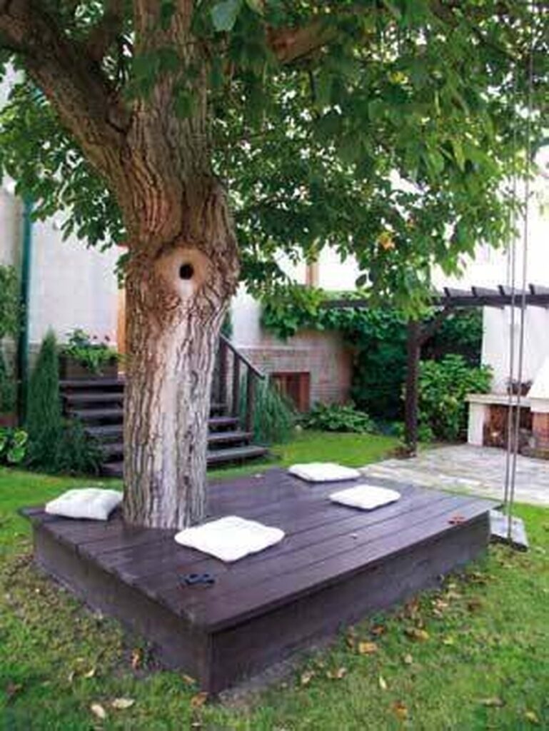 54 Beautiful Bench Around Tree Ideas to Transform Your Garden - Archeworks