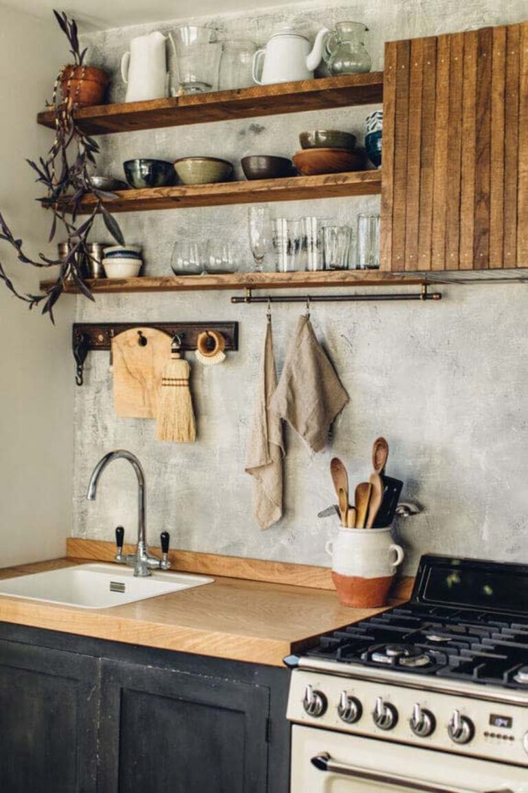 25 Open Kitchen Shelf Ideas That Blend Form & Function - Archeworks