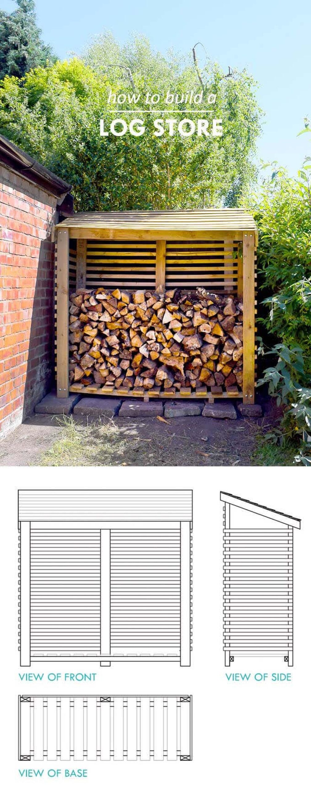 23 Brilliant DIY Firewood Rack Ideas for Simple, Stylish Storage ...