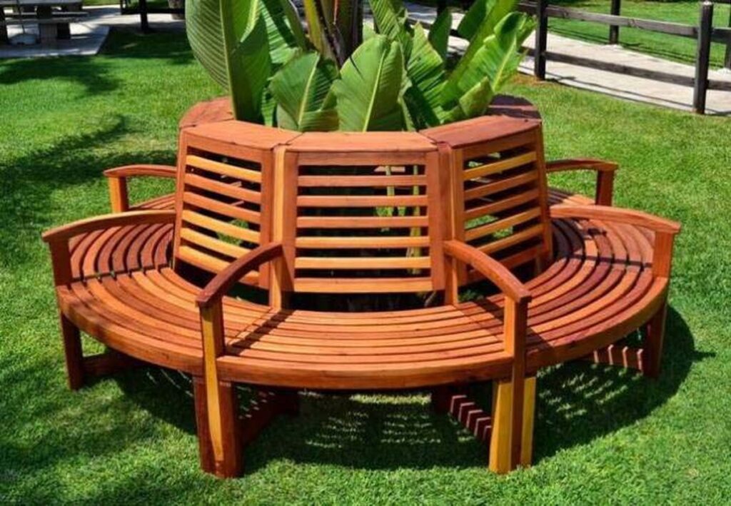 54 Beautiful Bench Around Tree Ideas to Transform Your Garden - Archeworks