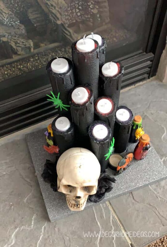 26 Spooky Halloween Centerpieces Using Pool Noodles - Archeworks