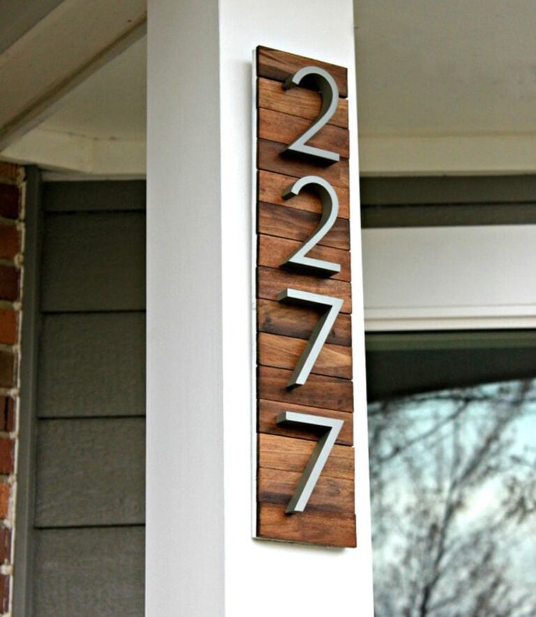 62 Creative House Number Ideas That Truly Make a Statement - Archeworks