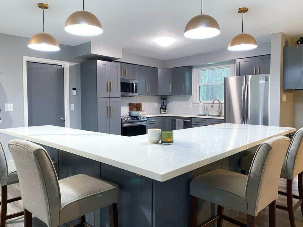 23 Gorgeous Kitchen Islands With Four Seats for Perfect Dining - Archeworks