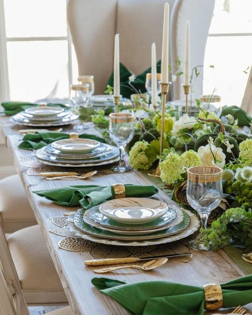 26 Soothing Green Thanksgiving Decor Ideas to Try - Archeworks