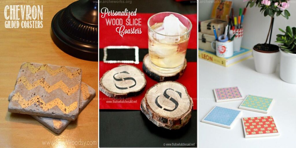 20 Creative DIY Coasters for Your Favorite Drinks - Archeworks