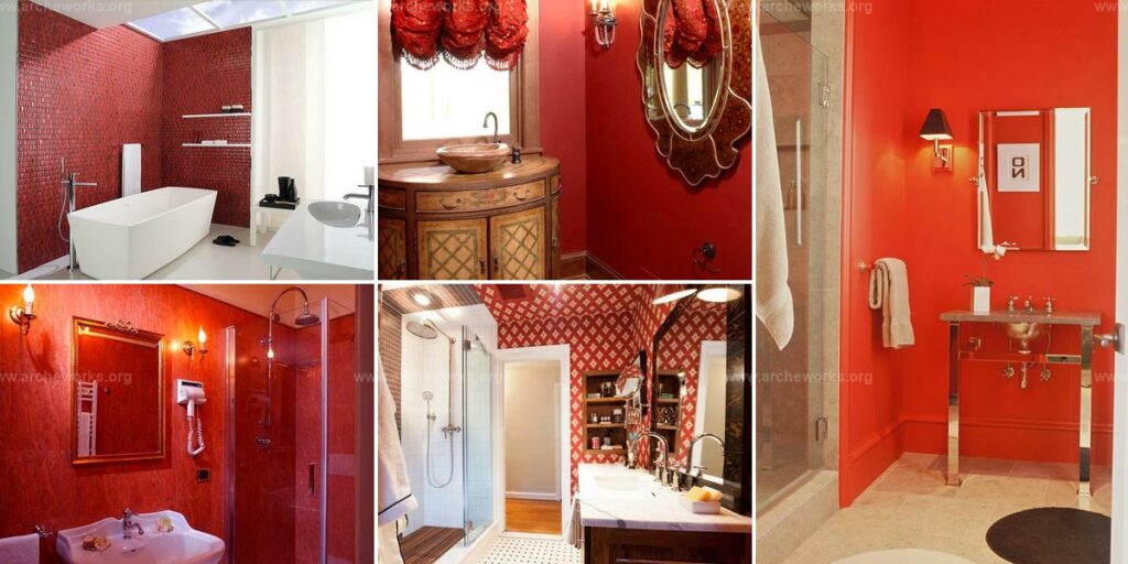 15 Stunning Looks for Red Bathroom Designs to Impress - Archeworks