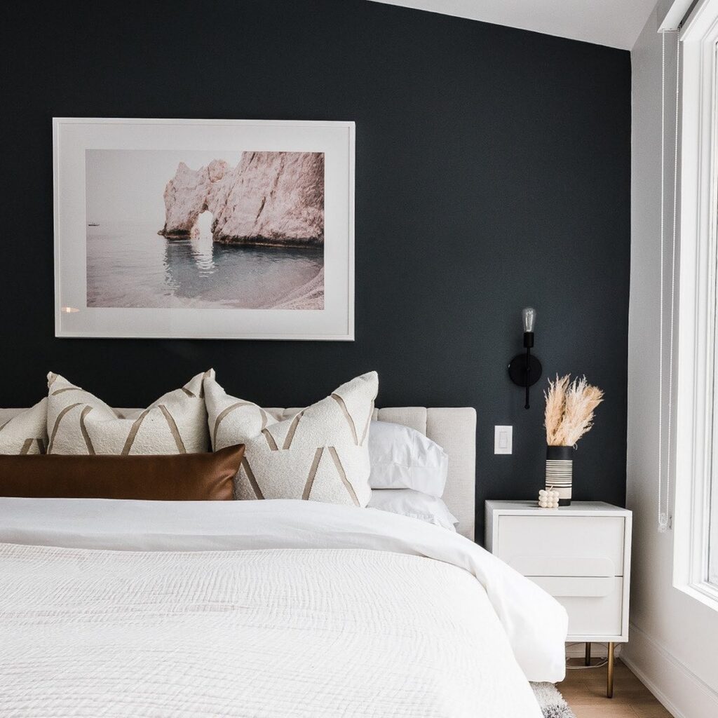 27 Bold Dark Accent Wall Ideas for Cozy Bedrooms - Archeworks