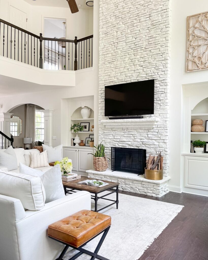 18 Charming White-Brick Fireplace Designs to Admire - Archeworks