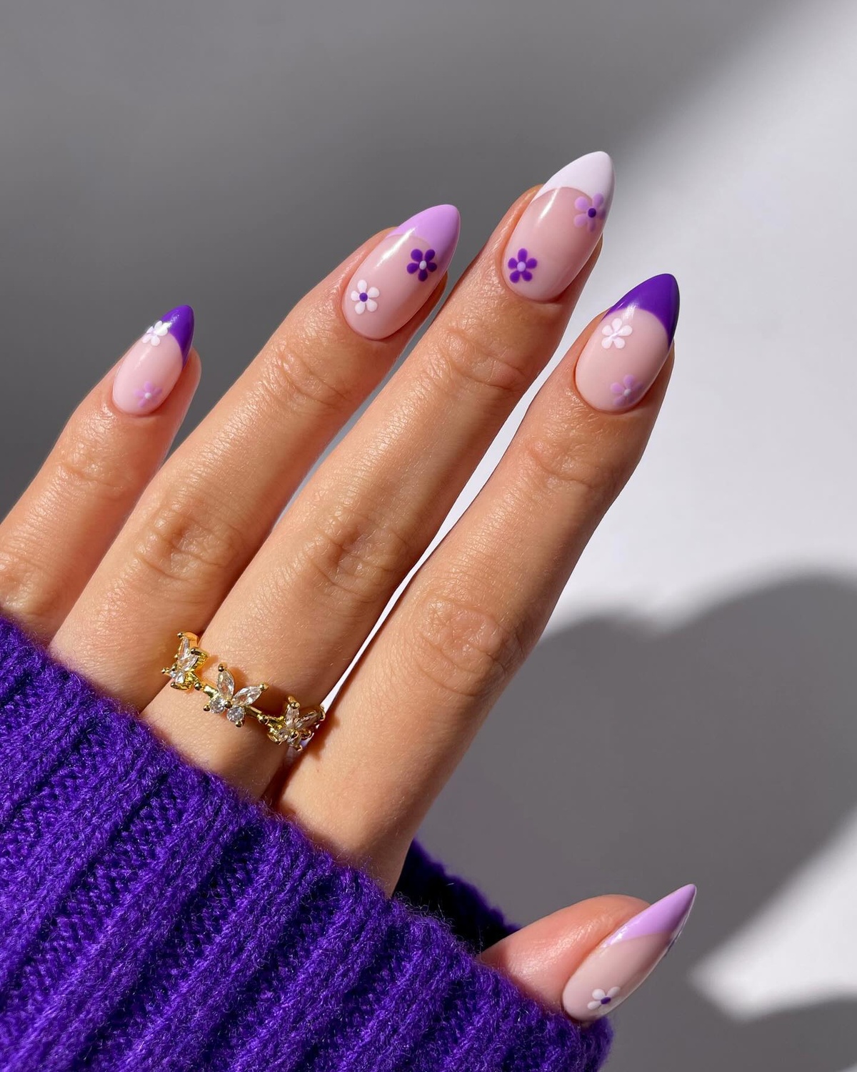 18 Stylish Purple French Tip Nail Ideas to Try - Archeworks