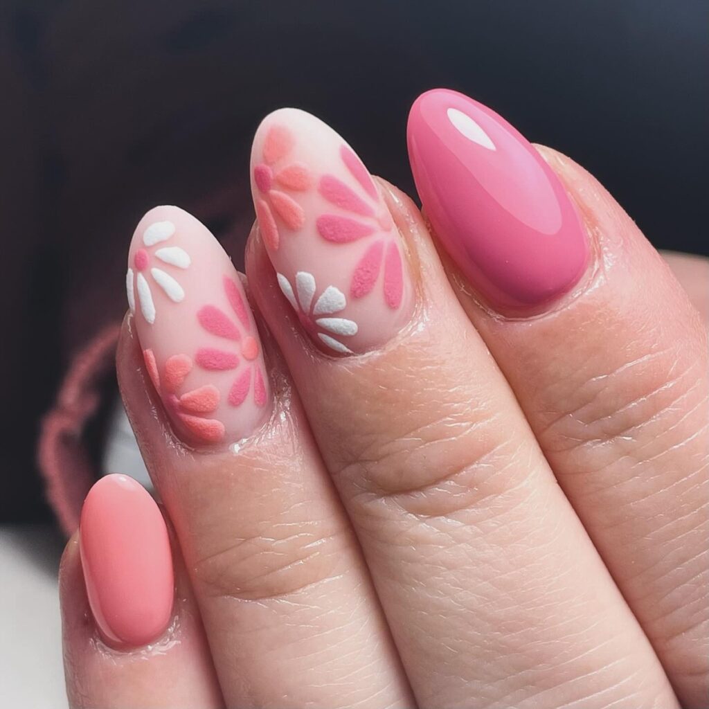 27 Stunning Flower Nail Designs That Stand Out - Archeworks