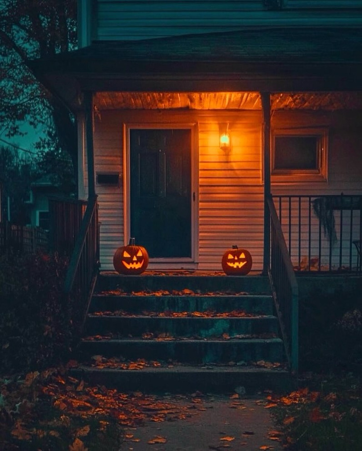 18 Festive Halloween Front Porch Decor Inspirations - Archeworks
