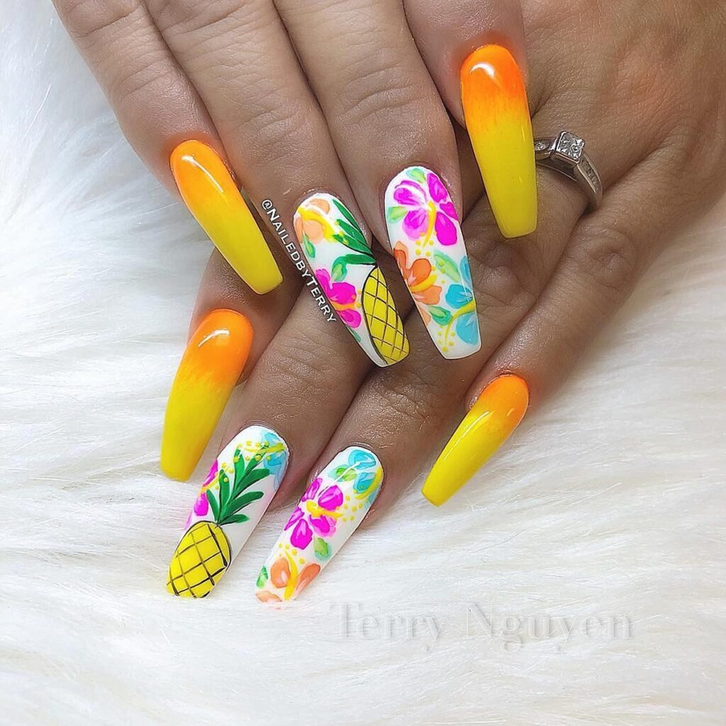 18 Tropical Vacation Nail Designs Perfect for Your Next Getaway ...