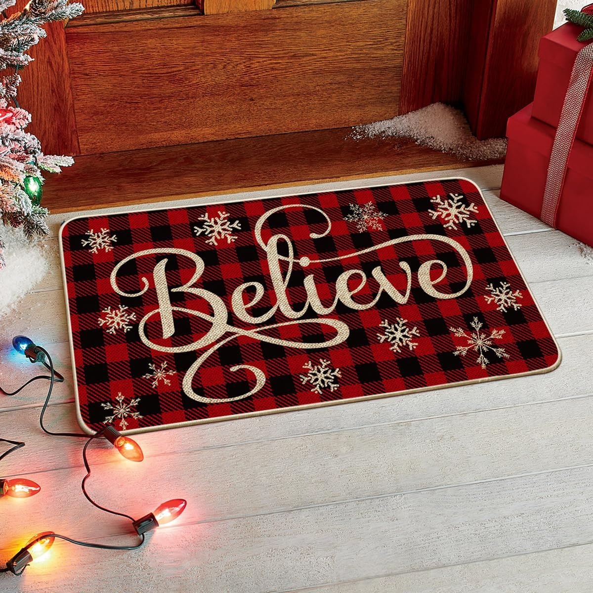 18 Stylish Christmas Doormats to Brighten Your Entryway - Archeworks