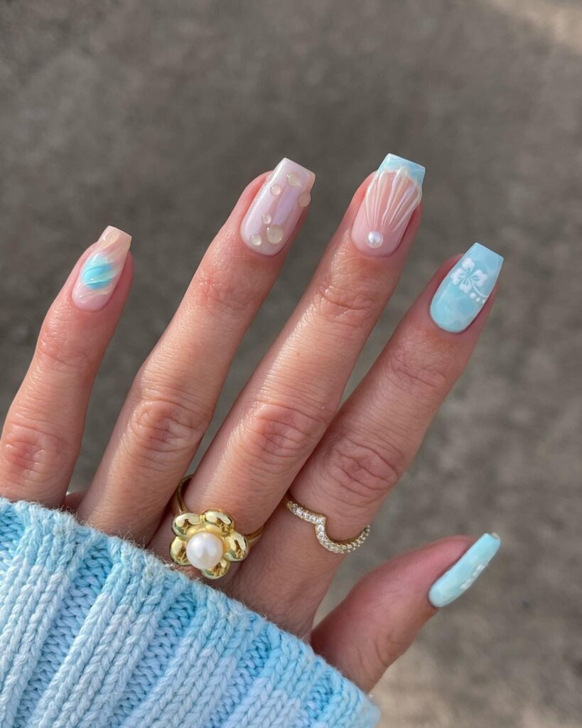 18 Fun Seashell Nail Ideas for Summer Escapes - Archeworks
