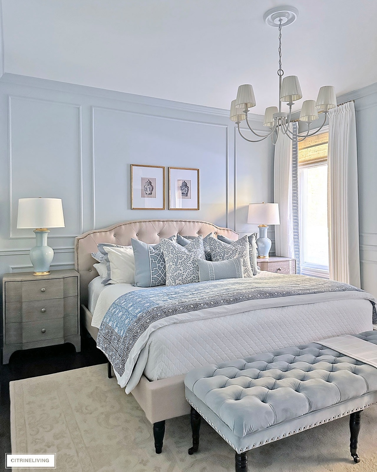 18 Gorgeous Cream and Blue Bedroom Ideas - Archeworks