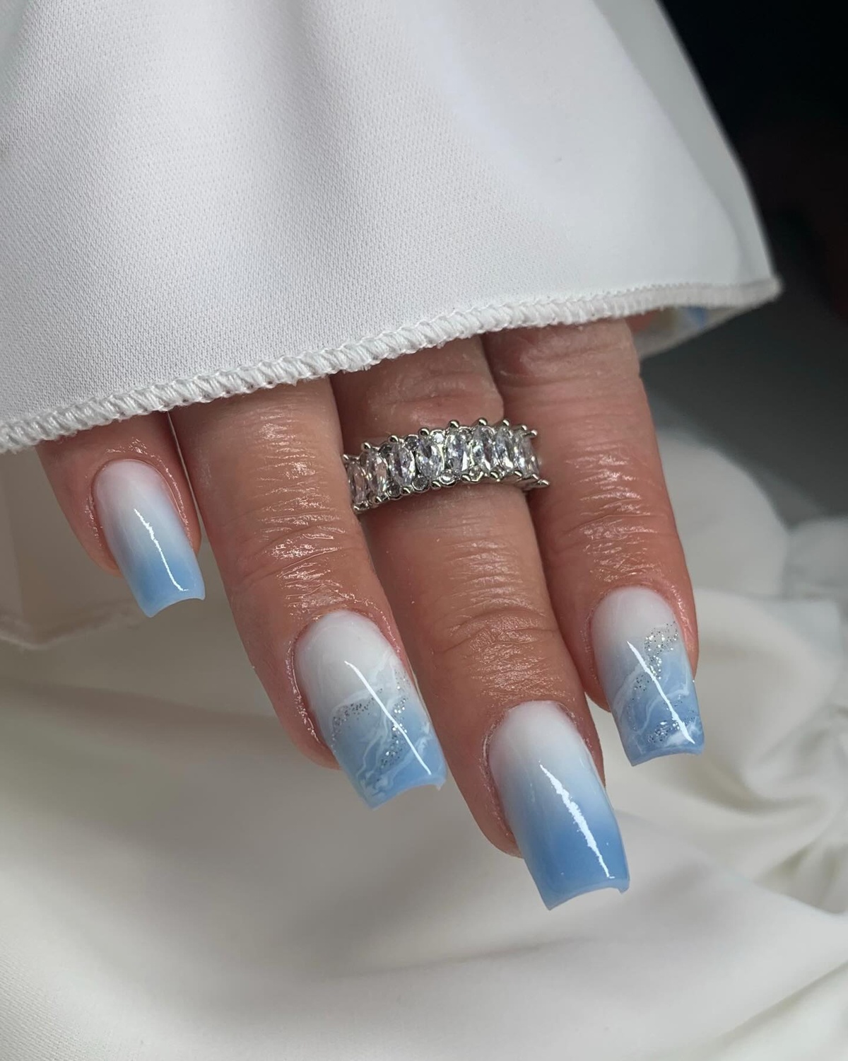 18 Gorgeous Blue Ombre Nails That Demand Attention - Archeworks